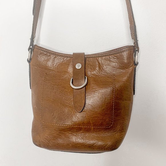 Frye | Bags | Frye Soft Brown Leather Mini Neutral Bucket Style ...